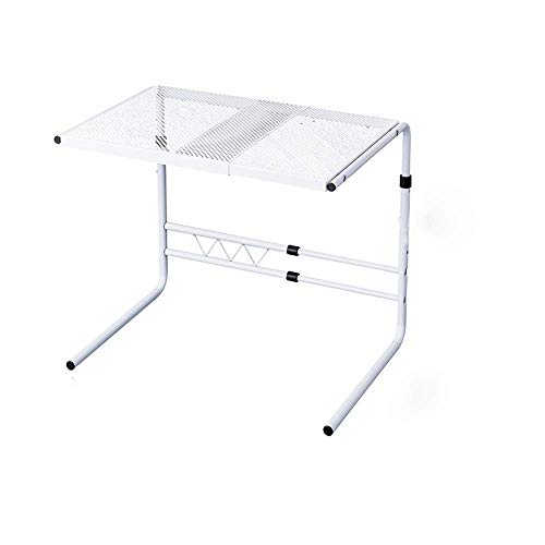 JF-XUAN Kitchen Shelf Kitchen Counter Holder Stainless Steel Expandable Microwave Oven Rack 2-Tier Multifunction Kitchen Counter Shelf (Color : White, Size : 60X53X40CM)