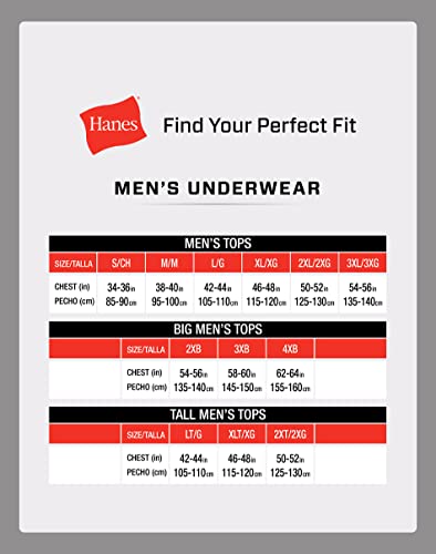Hanes Ultimate Comfort Fit Undershirt, Men’s Crewneck Stretch-Cotton T-Shirt, White 4-Pack, Medium
