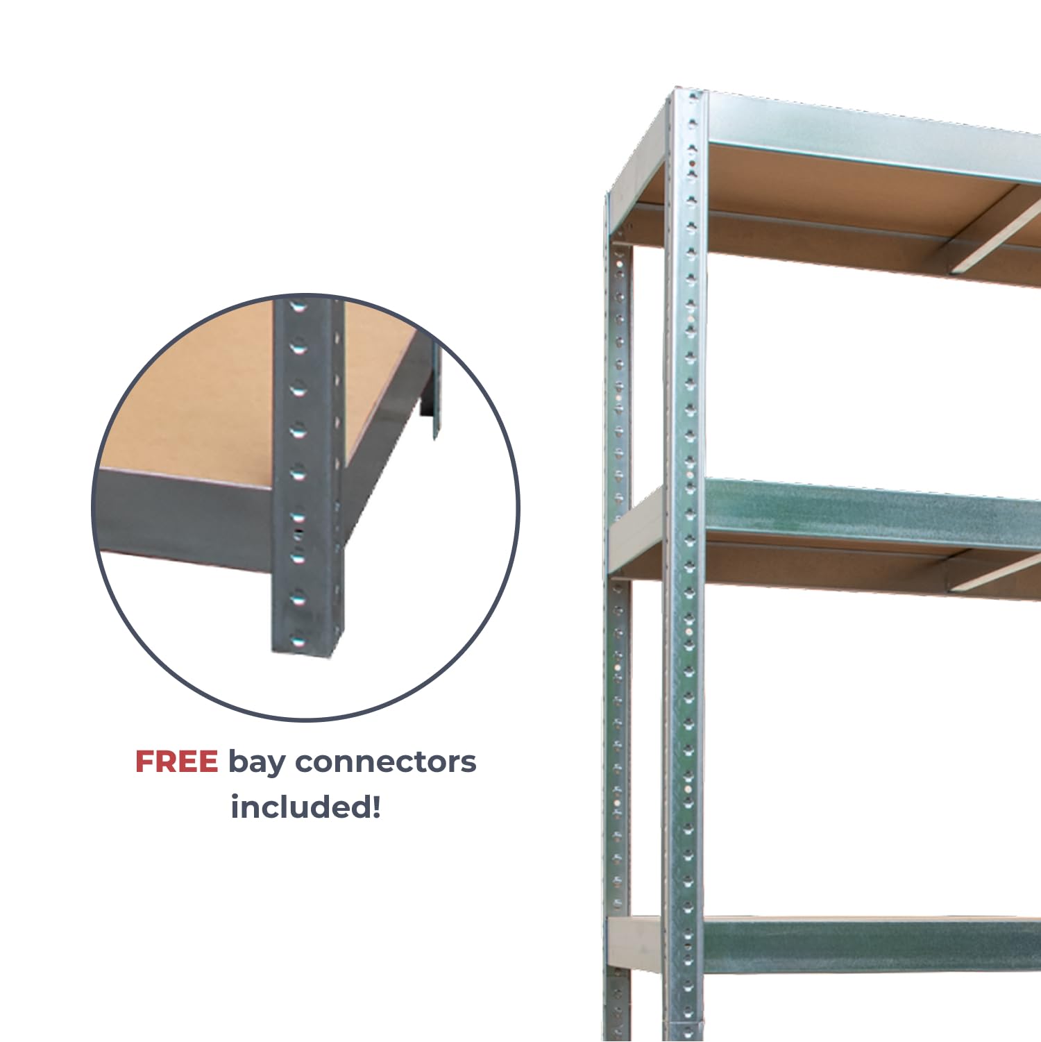 G-Rack Garage Shelving Unit: 180cm x 90cm x 60cm | Single Bay, Galvanised Steel 5 Tier Unit | 175kg Load Weight Per Tier (875kg Per Rack) | for Your Garage & Elsewhere! | Shelf Unit | Van Racking
