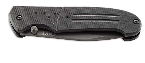 CRKT Ignitor EDC Folding Pocket Knife: Assisted Opening Everyday Carry, Serrated Edge Blade, Veff Serrations, Thumb Stud, Liner Lock, G10 Handle, Pocket Clip 6855