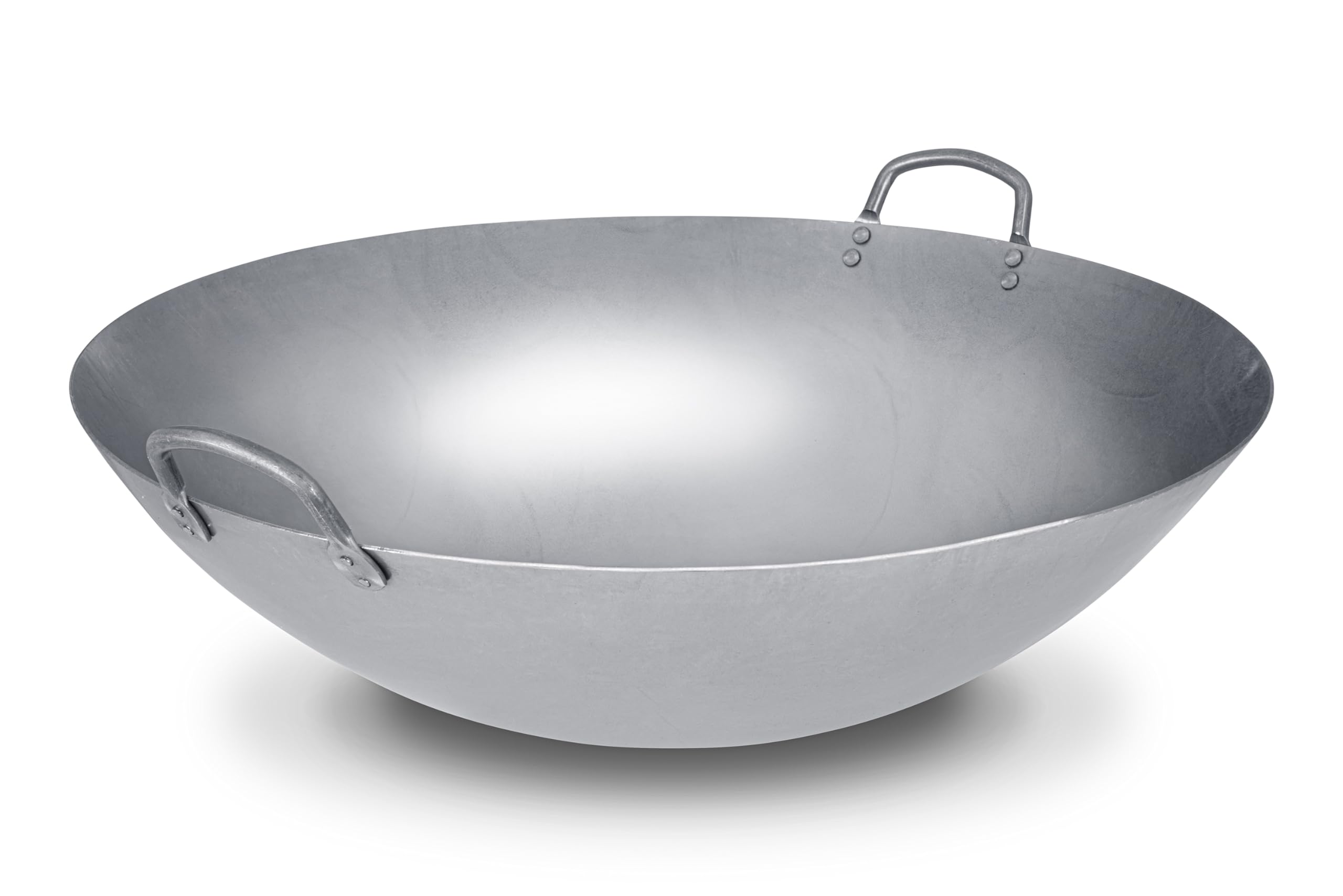 Craft Wok Extra Large 21-Inch Heavy Canton Style Hand Hammered Carbon Steel Wok (Round Bottom) / 731W194X
