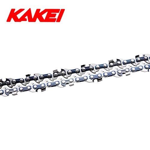 KAKEI 10 Inch Chainsaw Chain Fits Ryobi, Worx, Echo - 3/8" LP Pitch, 043" Gauge, 40 Drive Links, R40 (3 Chains)