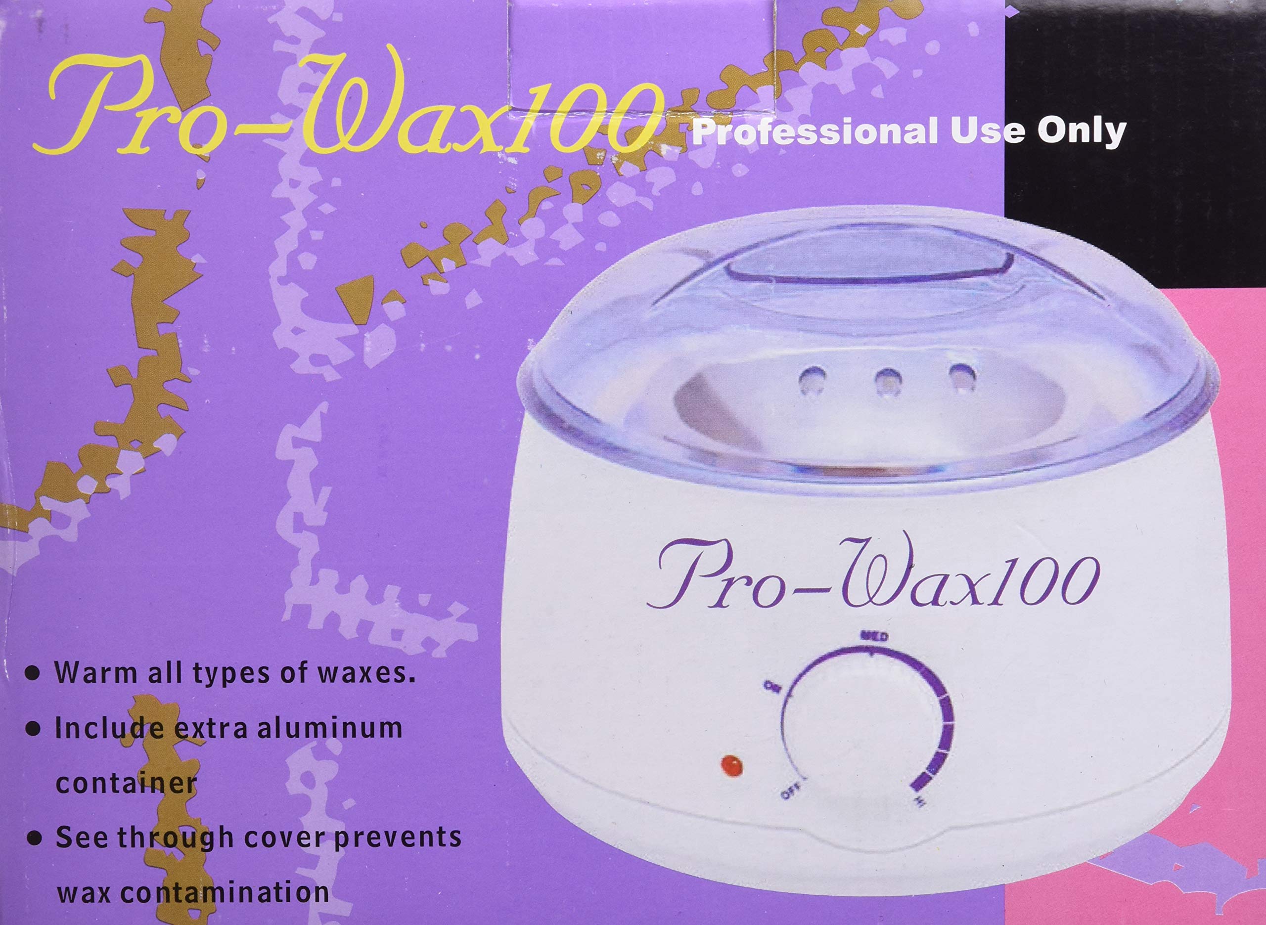 PRO-WAX 100 Hot Wax Heater/Warmer Salon Spa Beauty Equipment for Hard Strip Waxing 400ML, White