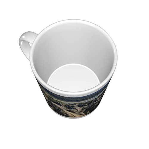 BAFAFA Rocks Scenic Printed Coffee Mugs Porcelain Coffee Cups With Handle Insulated Coffee Glass Ceramic Mugs for Tea Latte Cappuccino Cocoa