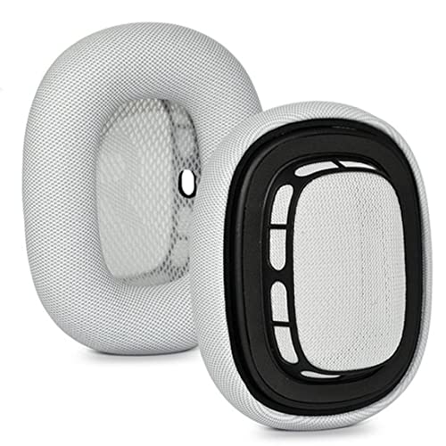 Ear Cushions for appple AirPods Max Replacement Leather earpads Sweat Proof Ear Cups Cushion Replace for airpod max Headphone with Protein Leather Memory Foam and Magnet (White)