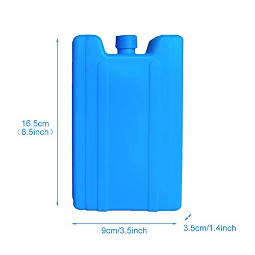 JIANWEI Ice Pack for Lunch Box - 400 ml Lightweight Food Storage Cooler Bag Reusable and Long Lasting Cool Packs Slim Freezer Packs Keep Food Fresh and Cold for Kids Lunch Box(Blue)