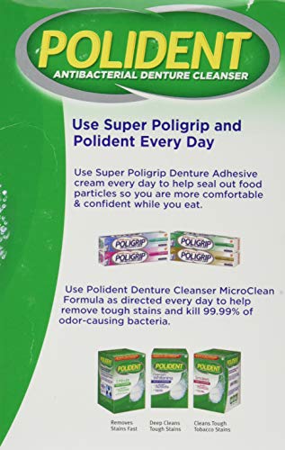 Polident Smokers Denture Cleanser 120 ea (Pack of 2)
