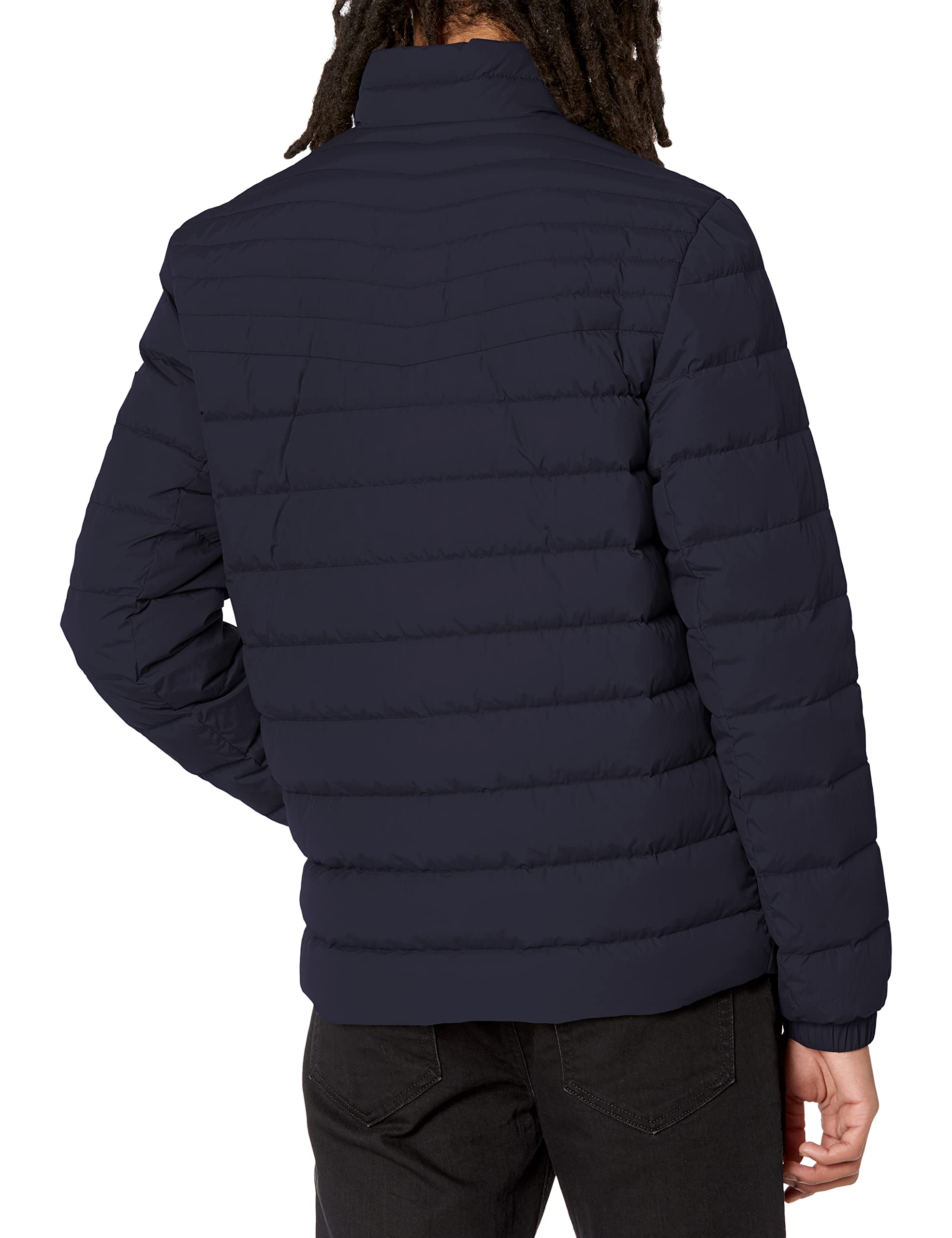 BOSS Hugo Mens Regular Fit Down Water Repellent Puffer Jacket Dress Coat, Yale Blue, 38 US