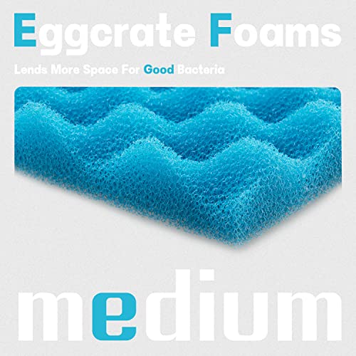 LTWHOME Fish Pond Foam Filter Sponge Set 17" X 11" Media (Pack of 3 Sets)
