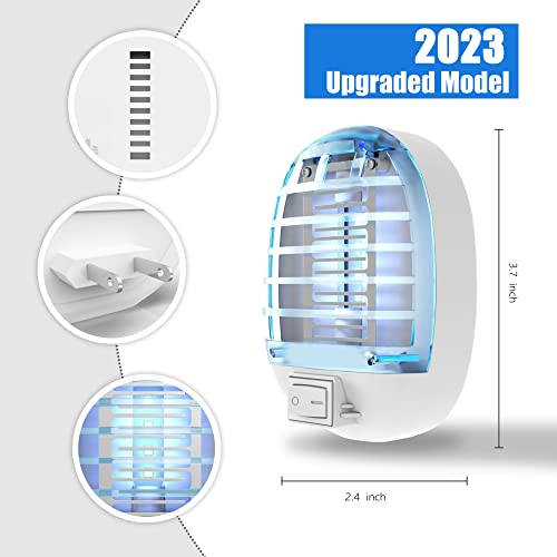 DNFAF Bug Zapper Indoor, Electronic Fly Trap Insect Killer, Mosquitoes Killer Mosquito Zapper with Blue Lights for Living Room, Home, Kitchen, Bedroom, Baby Room, Office(6 Packs)