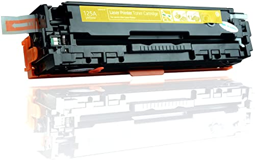 FUDEECON Compatible Toner Cartridge Replacement for 125A CB542A Suitable for use in HP CP1215 CP1210 CP1515N CP1518NI CM1312nfi CM1300 CM1312 Printer(Yellow,1-Pack)