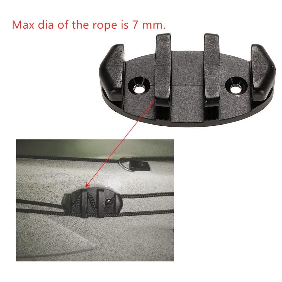 Aurorad Kayak Zig Zag Cleat Anchor Trolley Cleat for Cleat Canoe Deck Marine Fishing Boat Replacement Rowing Boats Accessory
