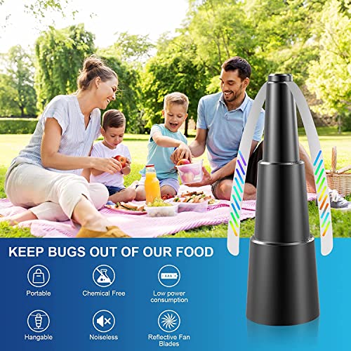 Grarg Food Fans for Table, 3 Height Adjustable Picnic Table Fan to Keep Food Clean, Portable Electric fan for Home, Picnic, Restaurant, Party- 2 Pack