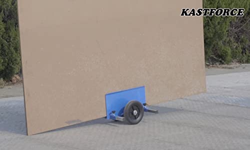 KASTFORCE KF4002 Panel Dolly, 600 Lbs Capacity, Drywall Mover with 8" Non-Flat Wheels, Adjustable Clamp Panel Cart, Wood Mover, Drywall Dolly, Door Dolly