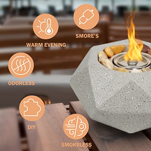 BPS Tabletop Fire Pit Portable Fireplace,Table Top Fire Bowl for Indoor and Outdoor