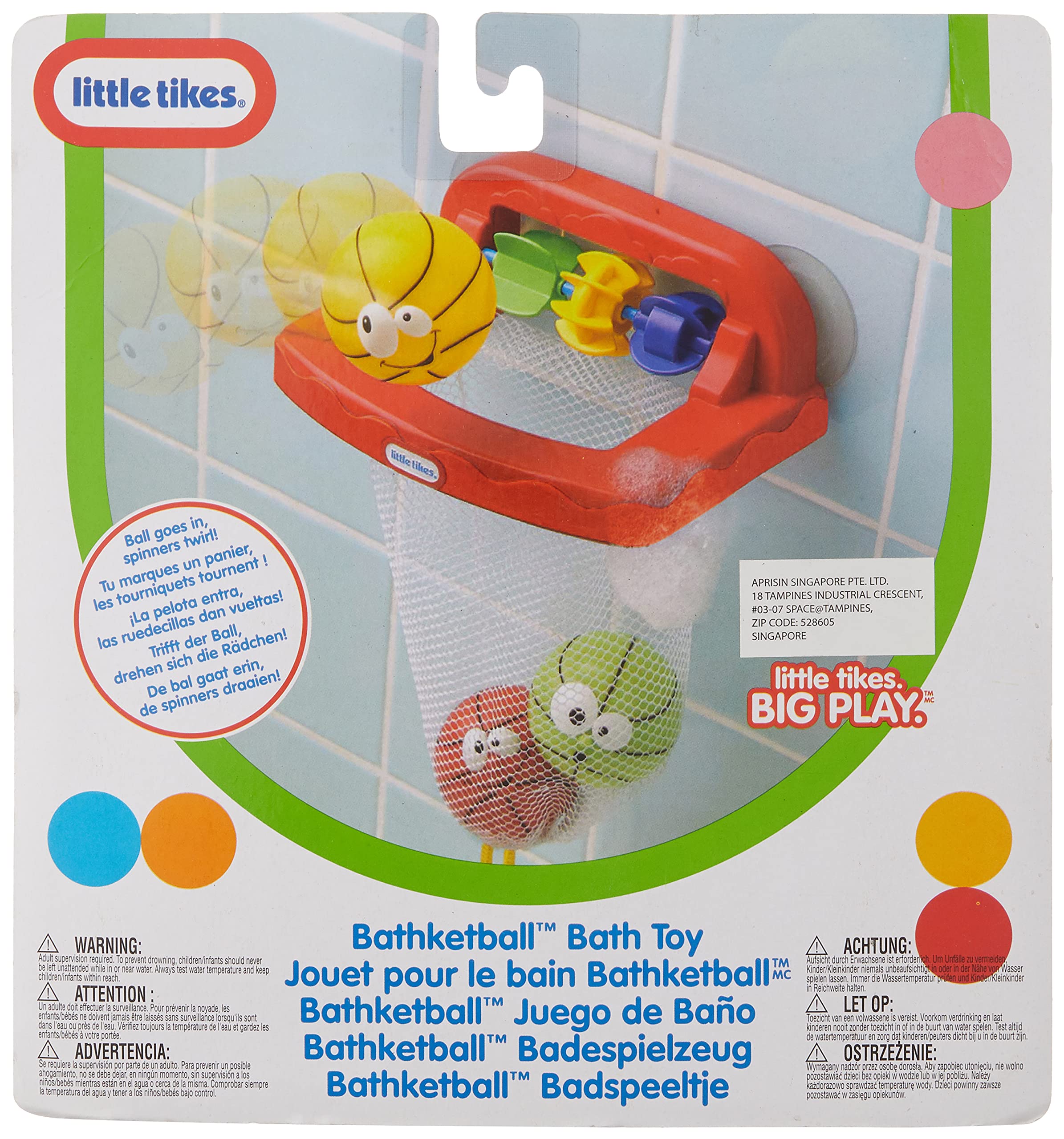 Little Tikes Bathketball Conifer,red,vibrant Yellow