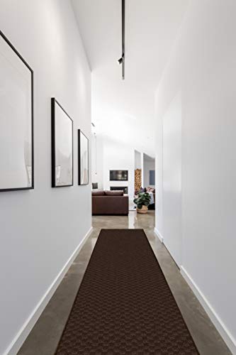 Garland Rug Medallion Area Rug, 2-Feet by 12-Feet, Mocha