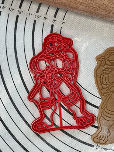 Premium Quality Ninja Turtle Raphael 6” Cookie Cutter and Mold Produced by 3D Kitchen Art