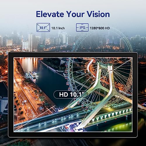Tablet 2023 Latest Android 12 Tablet 128GB + 16GB (8+8 Expand) Large Storage, 2 in 1 Tablet with Keyboard, Octa-Core Processor, Tablet 10 Inch Screen, 5G WIFI Tablet Bluetooth/Mouse/Case/13MP Camera