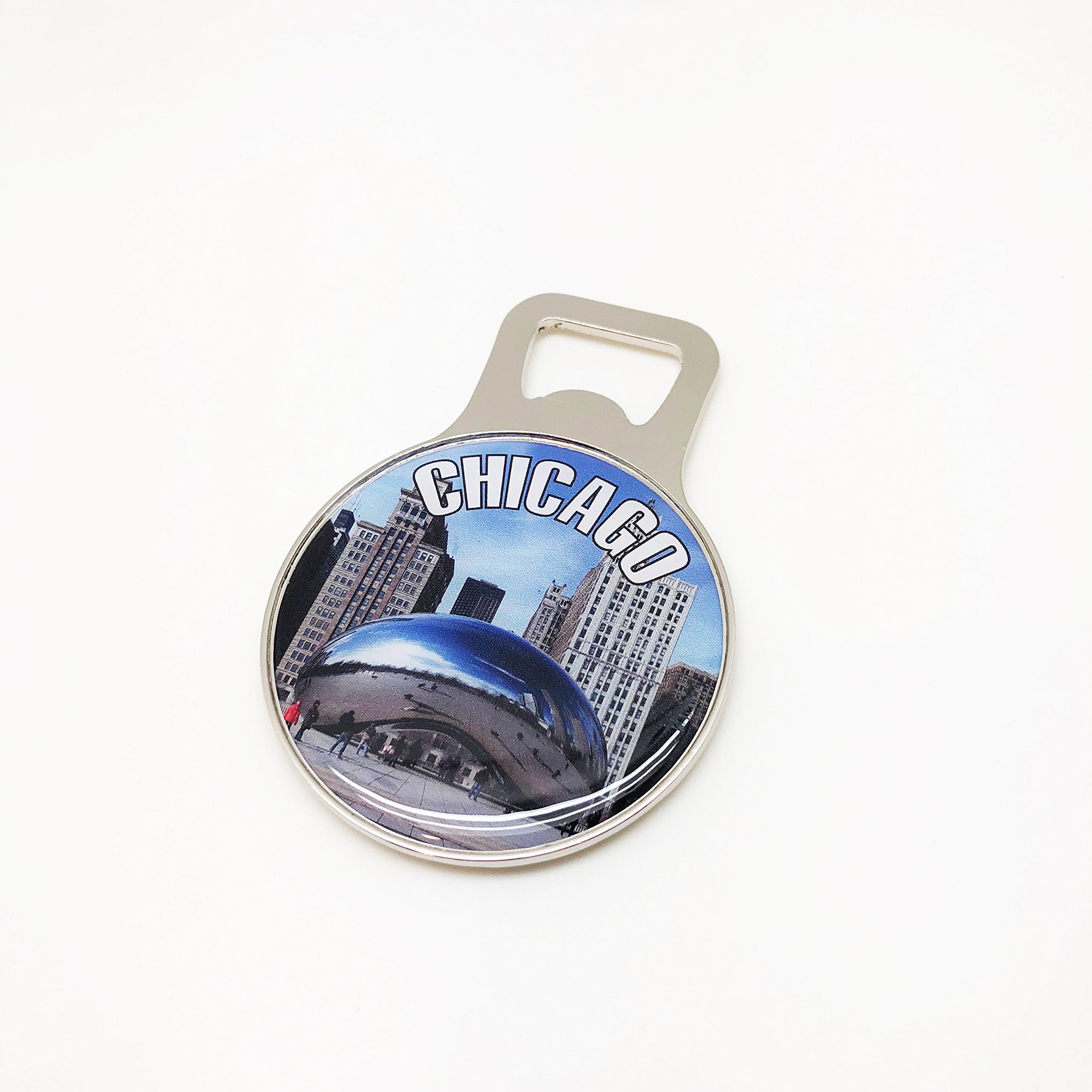 Chicago Bean Jumbo Bottle Opener Magnet