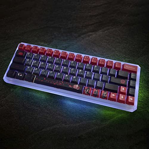 i Maifu Ray Akatsuki keycaps,Japanese keycaps,PBT Anime keycaps with Key Puller for Mechanical Gaming Keyboards