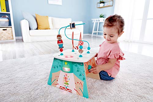 Hape Light-Up Circus Activity Cube | Bright Activity Center Development Play Set Toy for Toddlers