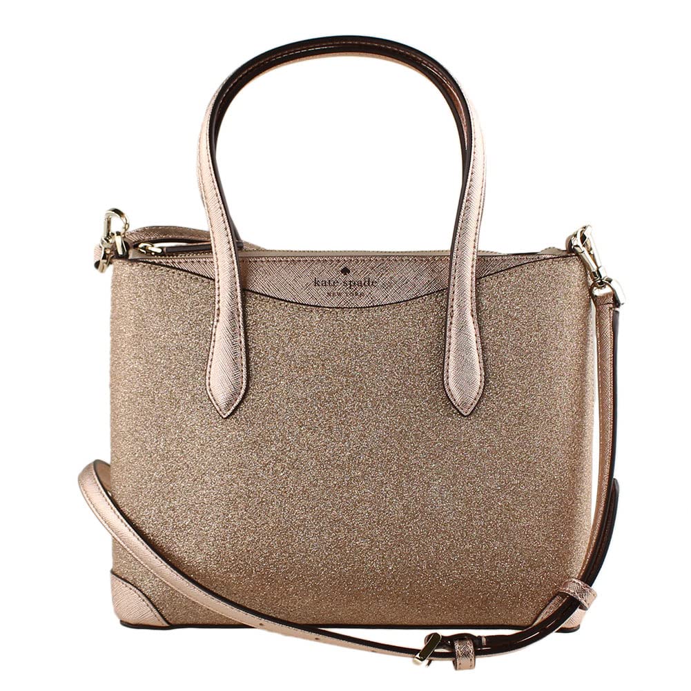 kate spade purse handbag crossbody Shimmy glitter (Rose gold)