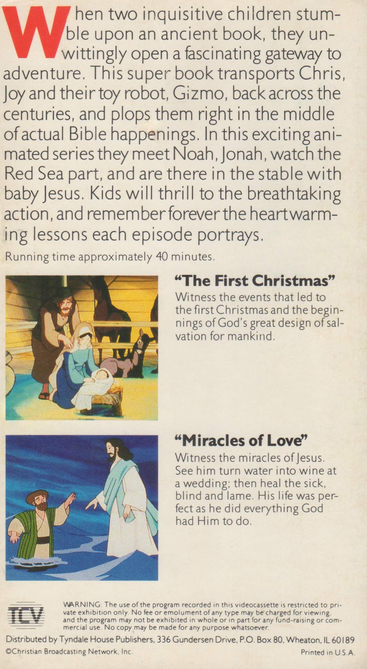 Superbook Special Christmas Volume (VHS Video)