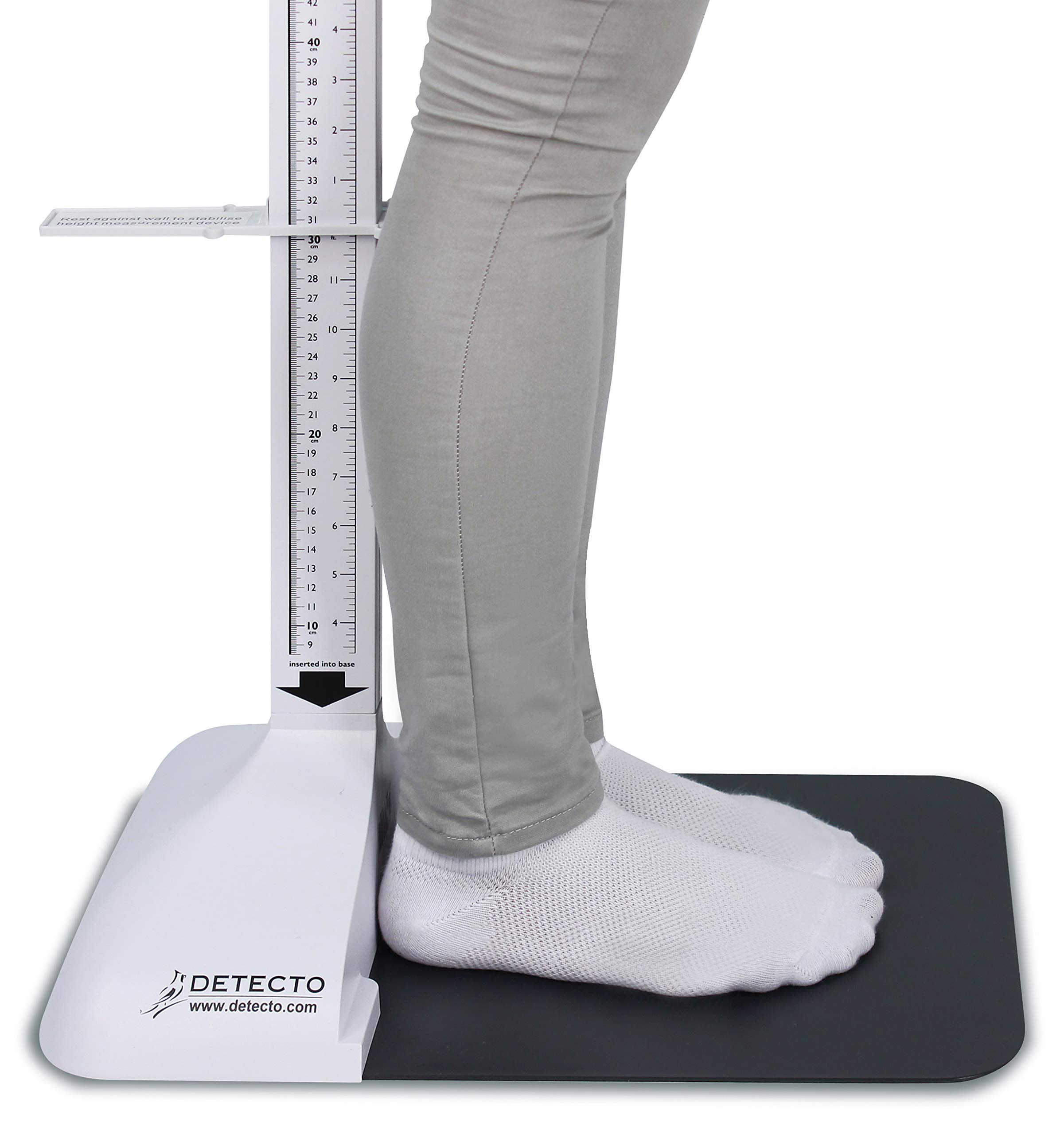 DETECTO PHR Portable Stadiometer Height Measuring Rod 4.5-81 Inch/11.5-205 cm, Accurate Scale Height Measuring Tool for Office Clinic Wall Adult Kids