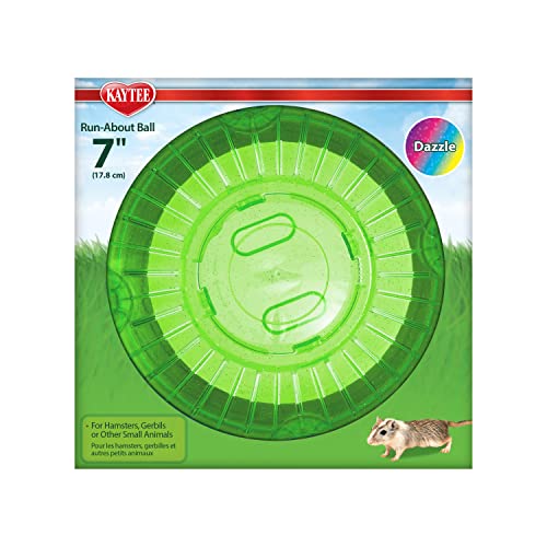 Kaytee 7" Dazzle Run-About Exercise Ball For Pet Hamsters & Gerbils