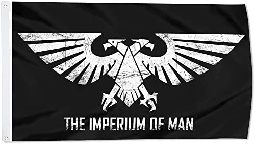 Imperium of Man Warhammer Galactic Empire Eagle Flag Banner 3x5 feet
