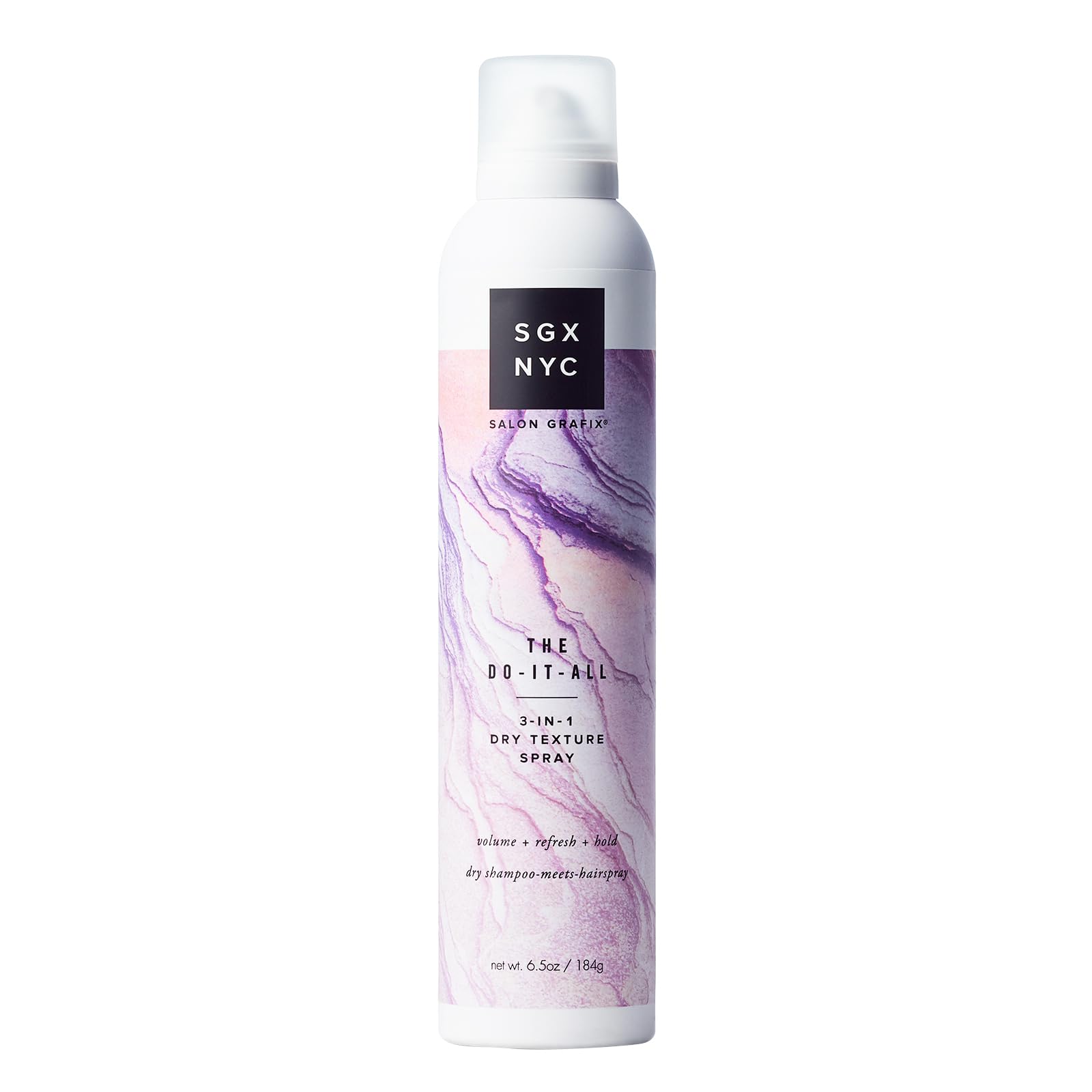 SGX NYC Dry Texture Spray - 3-in-1 Versatile Dry Shampoo and Hairspray for Refreshed Hair - 6.5 oz - UV Protection, Paraben Free, Vegan Friendly, Cruelty Free
