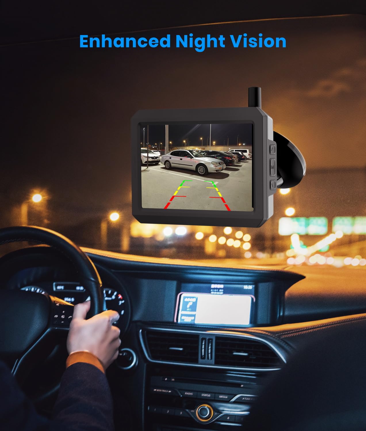 AUTO-VOX Wireless Backup Camera for Car, 3Mins DIY Installation, Back Up Camera Systems for Truck with Rechargeable Battery-Powered, Super Night Vision Rear/Front View with 5'' Monitor -TW1