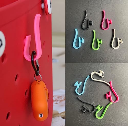 Lckaey Bogg Bags Accessories Hooks Insert Charm Cutie Insert charm Cutie connector Key hook 2pcs Y064hook-white