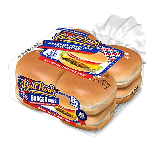 Ball Park White Hamburger Buns, 8 count, 15 oz