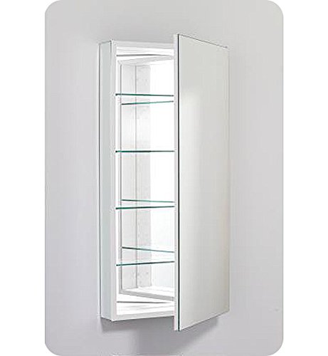 Robern PLM2040GLE Polished Edge, Classic Gray Interior, Electric ̶ Left Hinge PL Series 20" x 40" Flat Top Cabinet