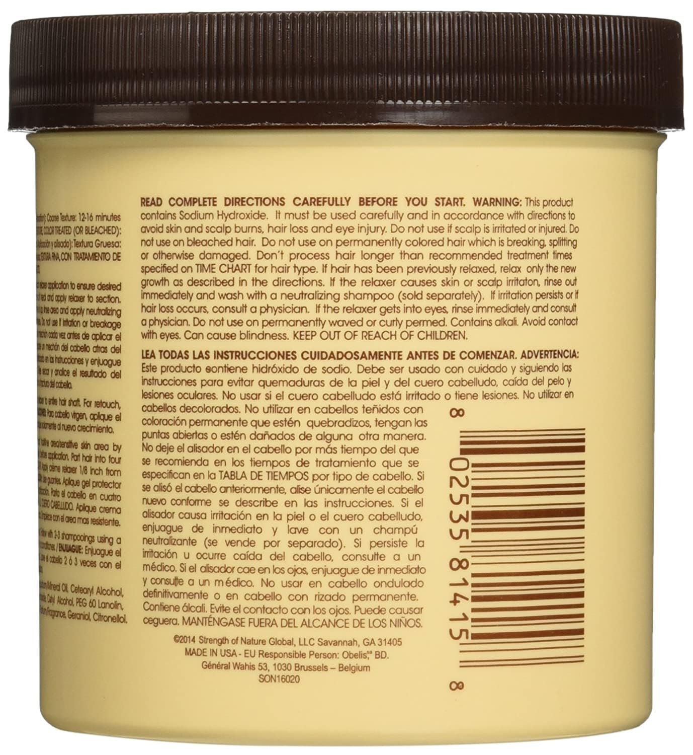 Tcb Hair Relaxer No Base Creme 15 Ounce Regular Jar (Pack of 6)