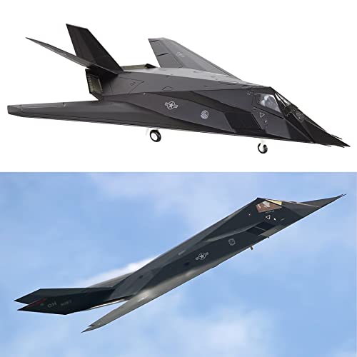 HANGHANG 1/72 F-117 Attack Plane (Nighthawk) Metal Fighter Military Model Diecast Plane Model for Collection or Gift Black