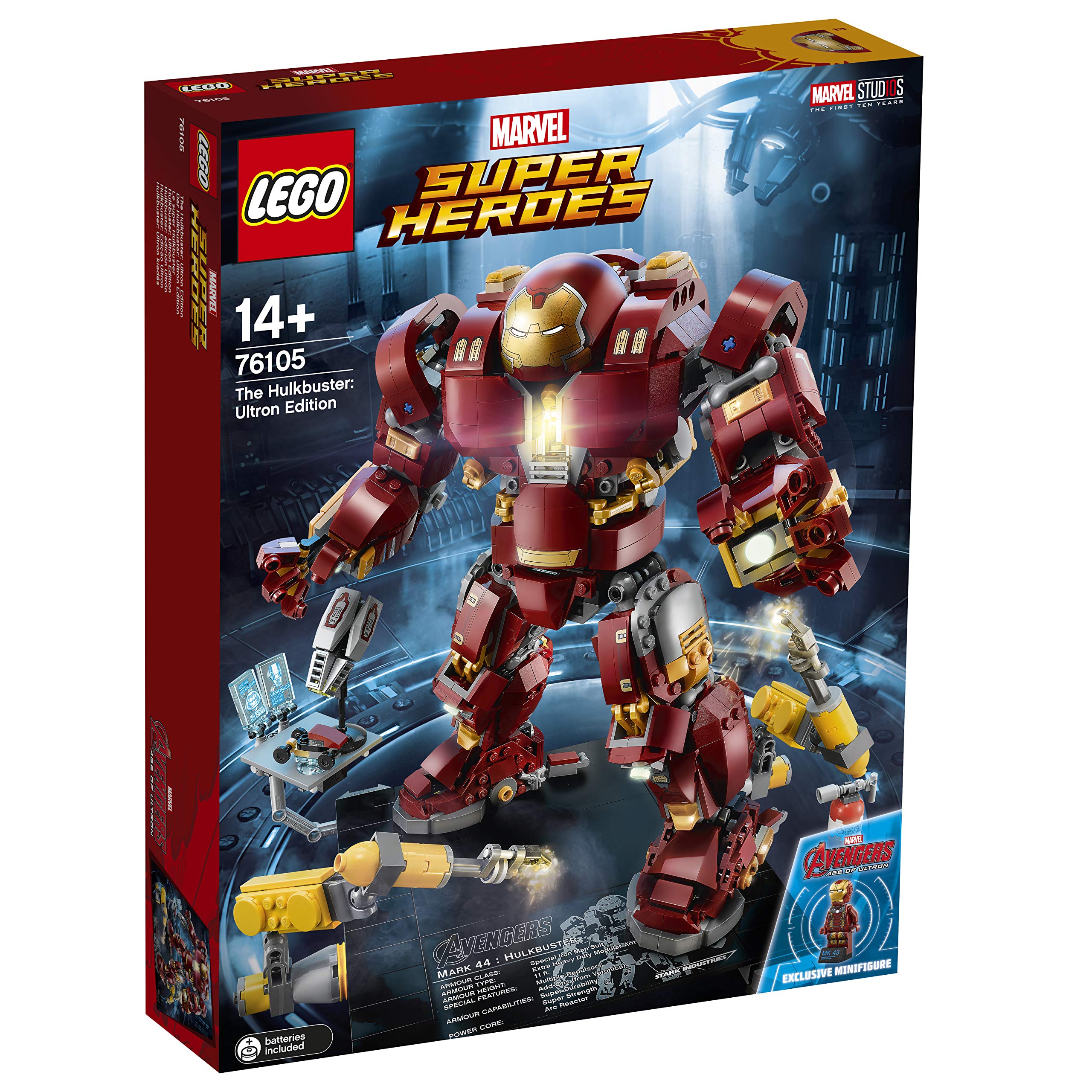 LEGO Marvel Super Heroes Avengers: Infinity War The Hulkbuster: Ultron Edition 76105 Building Kit (1363 Pieces)