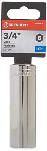Crescent 1/2" Drive 6 Point Deep SAE Socket 3/4" - CDDS60N