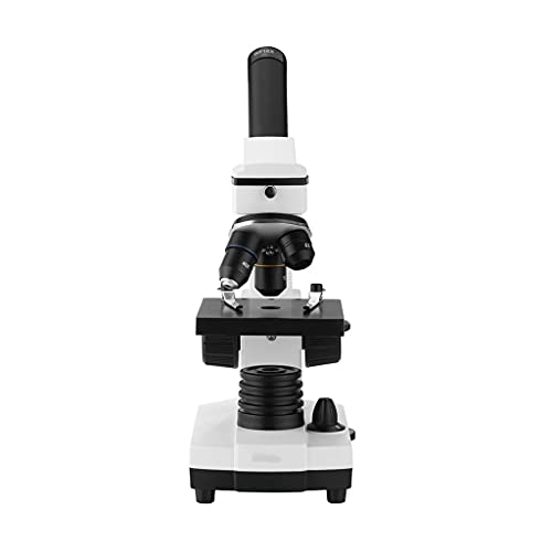 CZDYUF 64X-640X Professional Biological Microscope Up/Down LED Monocular Microscope for Students Kids Education with Slides