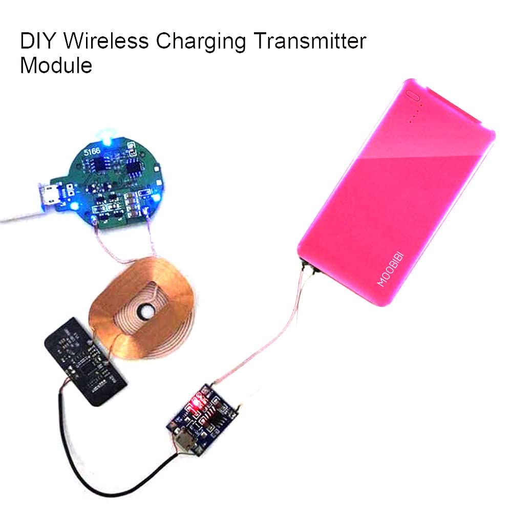 Bewinner Qi Standard Wireless Charger Transmitter Module - 3 Coils - Multi-Level - Wide Compatibility - Universal Micro Interface - DIY Wireless Charger Parts (2nd)
