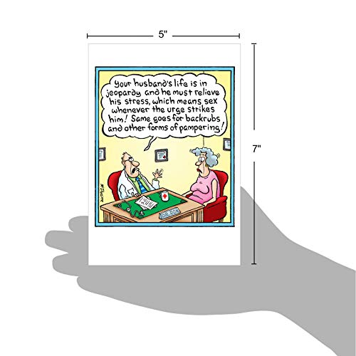 NobleWorks Hilarious Birthday Greeting Card with 5 x 7 Inch Envelope (1 Card) BdayGoing to Die Randy McIlwaine Birthday Cartoon 8547Z
