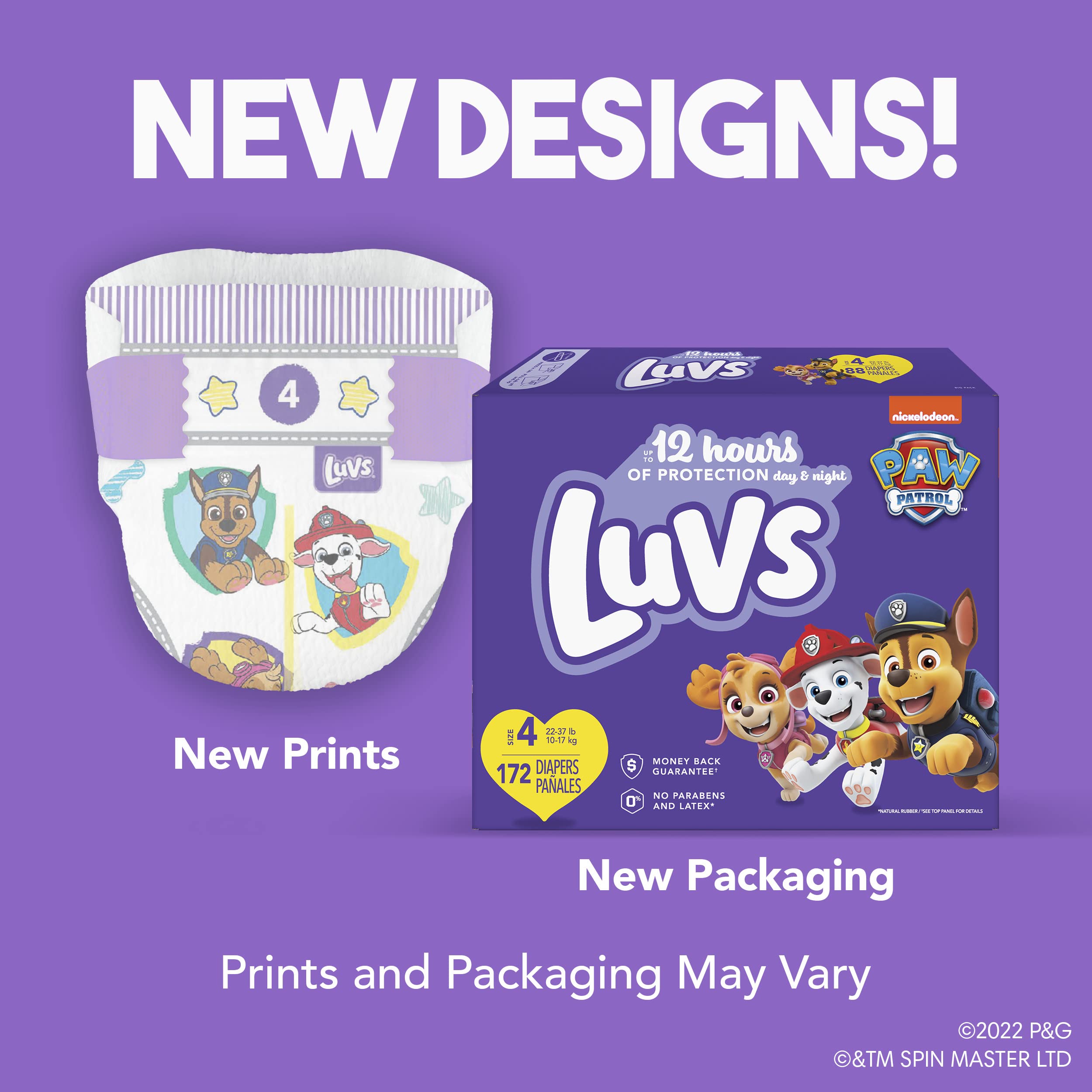 Luvs Size 5 Baby Diapers, Platinum Protection Bluey Diapers for Day & Night, Size 5, 74 Count (Packaging May Vary)