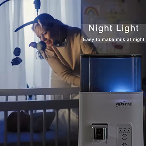 Instant Water Warmer, Fast Baby Bottle Warmer for Baby Formula, 3 Perfect Temperatures Formula Maker with Nightlight, Instantly Dispenses Warm Water at Perfect Temperature, 24H Keeping Warm
