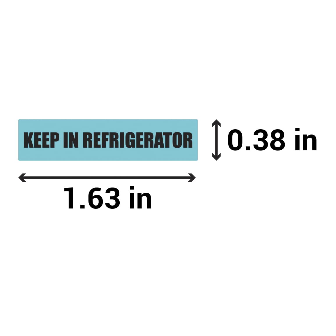 Keep in Refrigerator - Veterinary Label Stickers - 1.63 x 0.38 inch Veterinary Prescription Labels Medical Charts Pharmacy Medication Instruction Vet Stickers File Folder Labels - 1 Packs, 300 Labels