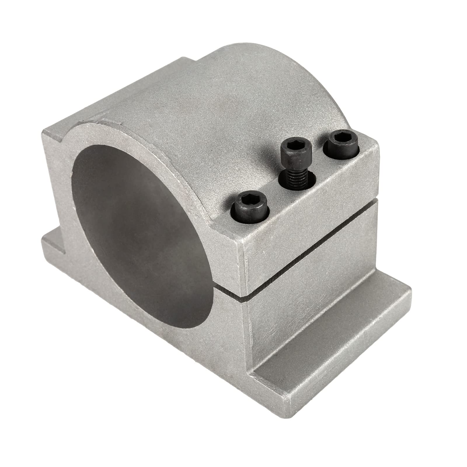 CNC Clamp Mount Bracket Support 80mm Cast Aluminium with 3pcs Screws for CNC Spindle Motor Water Cooled spindle Motor Air Cooled Spindle Motor 2.2KW or 1.5KW on CNC Router Machine