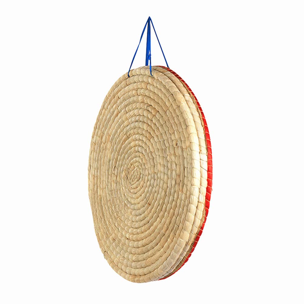 Archery Target 3 Layers 20 inch Traditional Hand-Made Solid Straw Archery Target 2.3 inch Thickness Arrows Target for Outdoor Shooting Practice