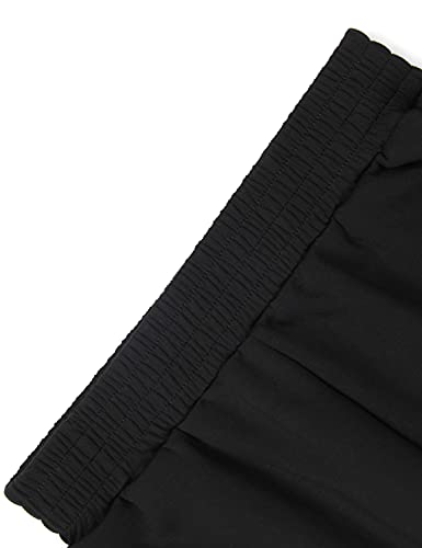 Blooming Jelly Womens Black Sweatpants High Waisted Running Workout Lounge Joggers with Pockets(XL,Black)