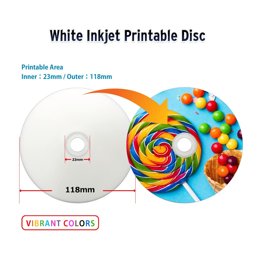 M-DISC 25GB Blu-ray Permanent Data Archival Backup Blank BD-R White Inkjet Printable Media (25 Disc)